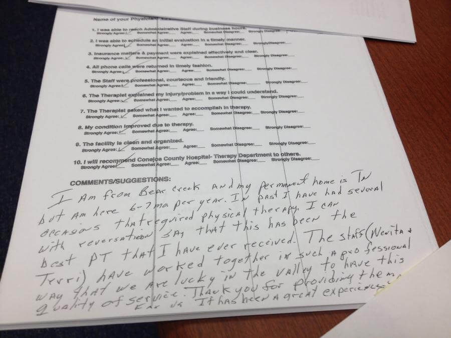 A Patient's Note | San Luis Valley Health