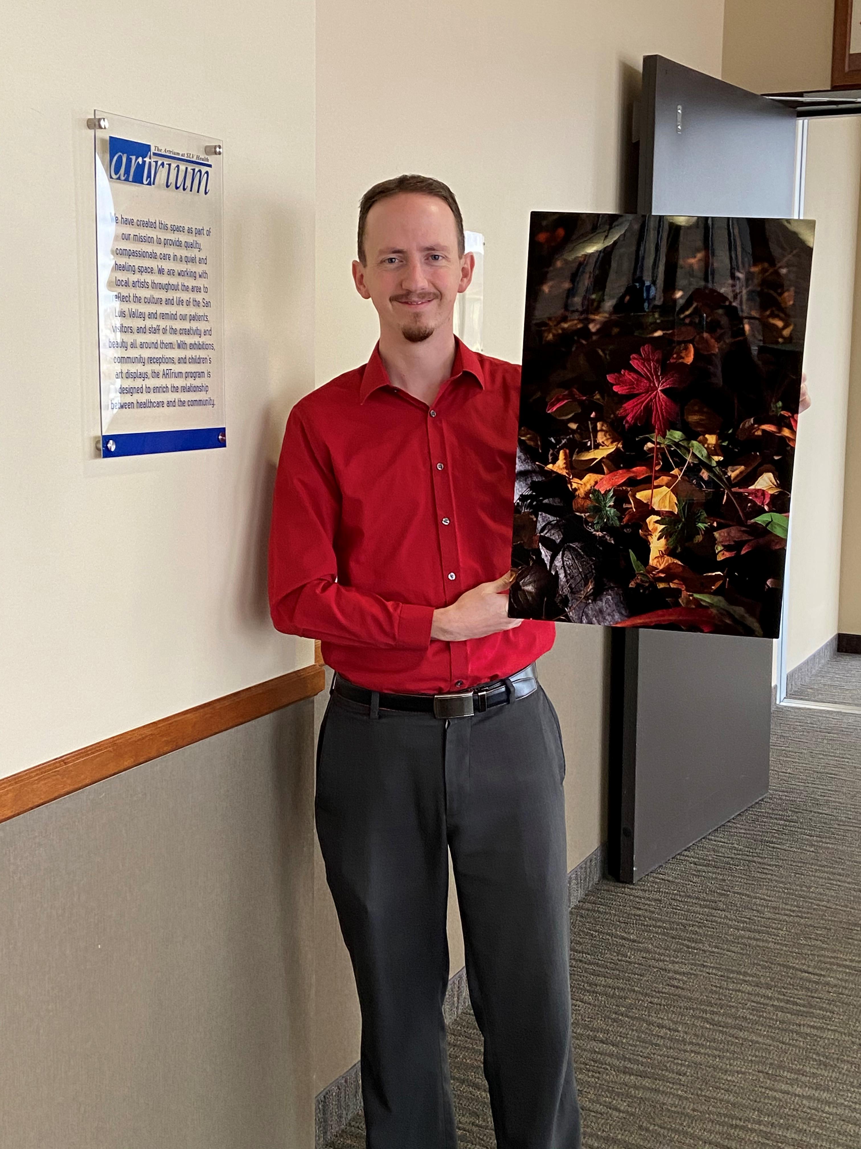 Kyle Burnett displays in ARTrium at SLV Health